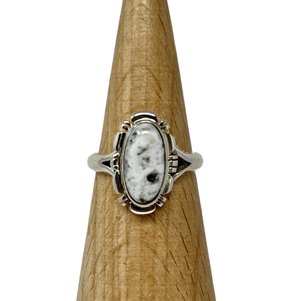 White Buffalo Solitaire Ring | Picayune – Picayune Cellars & Mercantile