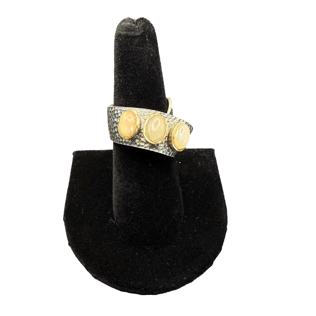 Modern Ring Triple Opal Swirl – Picayune Cellars & Mercantile